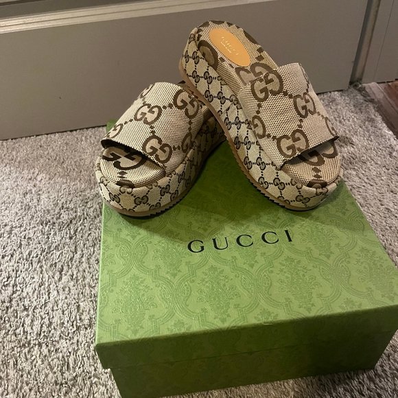 Gucci | Shoes | Gucci Platform Slides | Poshmark